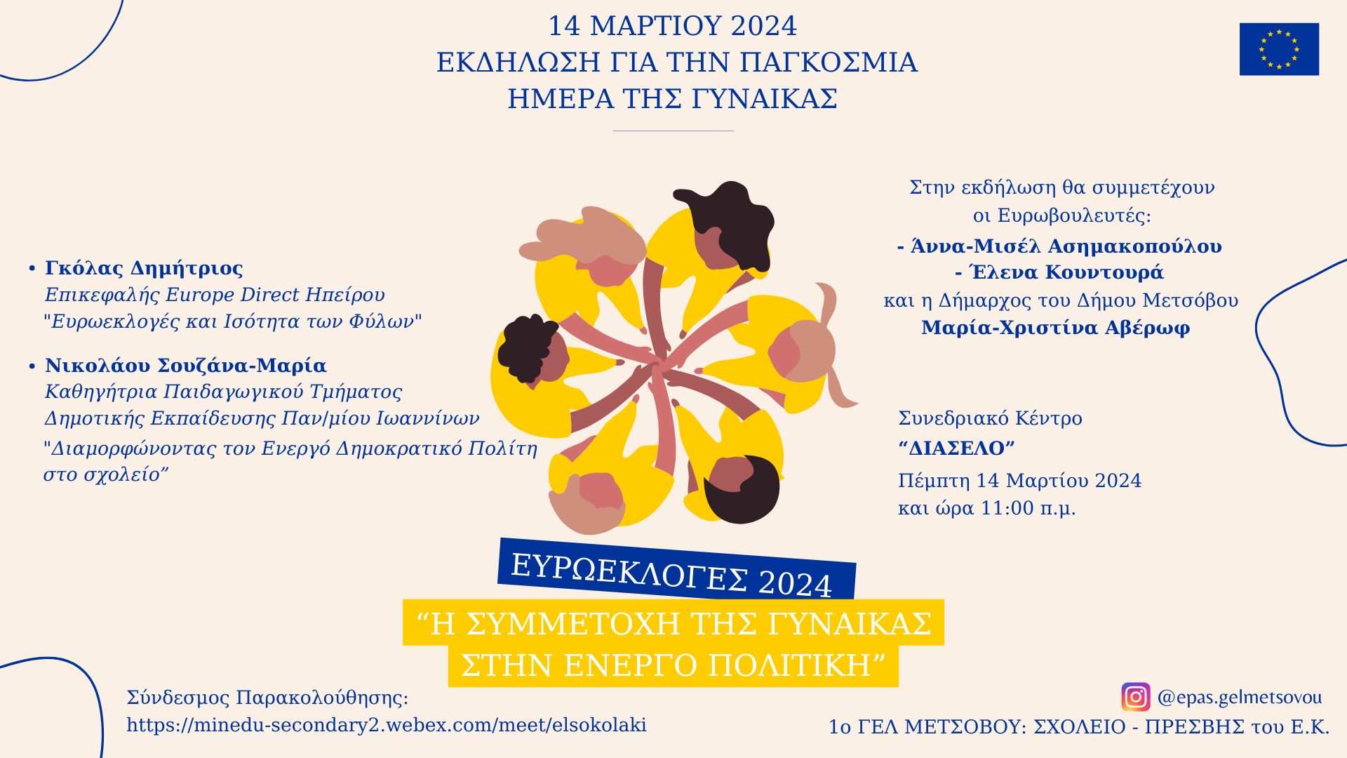 Ευρωπαϊκές εκλογές 9ης Ιουνίου 2024. Μέτσοβο 14 Μαρτίου 2024. “Η ...